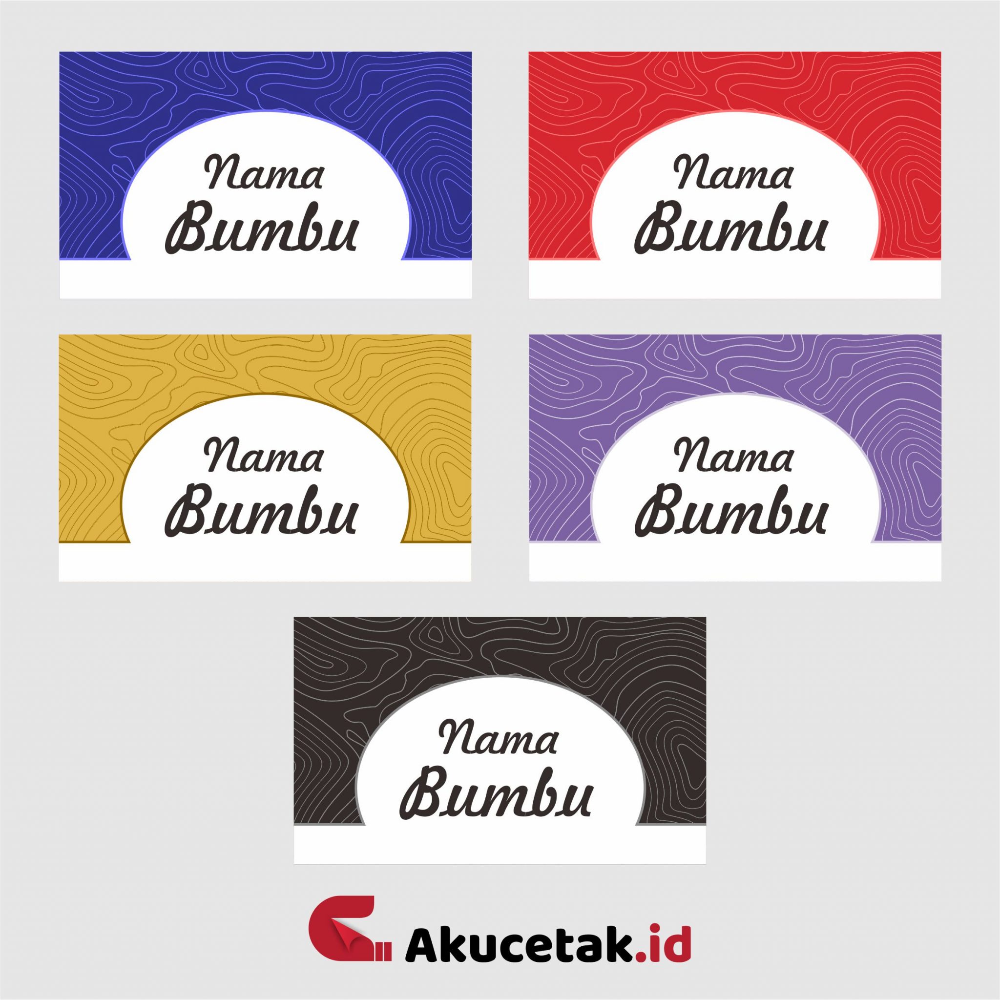 Sticker Label Bumbu Dapur - Akucetak.id