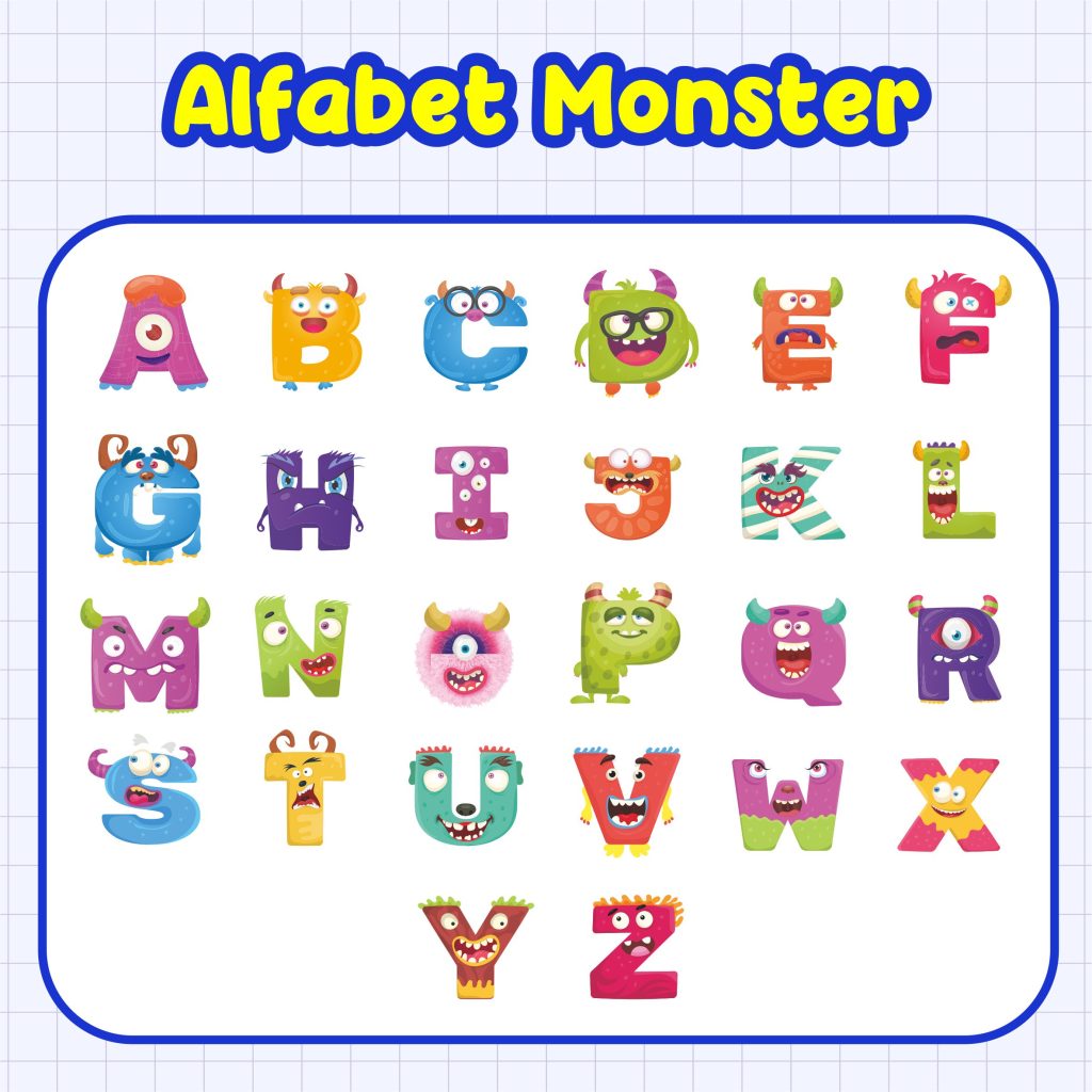 Kaos Nama Anak Custom Alphabet - Akucetak.id